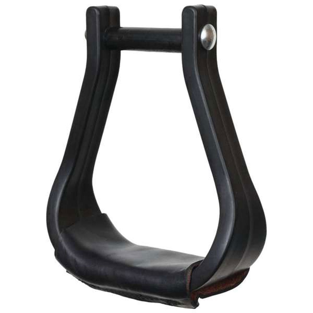 0910-80-P8 Circle Y Black Plastic Stirrups- 2.5" Neck | The Wire Horse