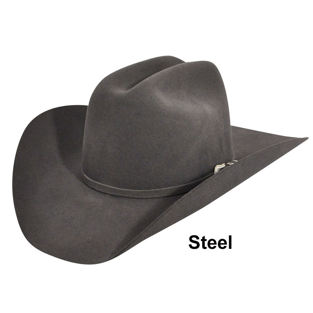 W0604A Bailey Lightning 4X Felt Western Cowboy Hat - Steel | The Wire Horse