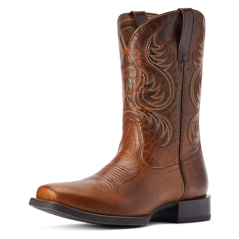 10042399 Ariat Men's Sport Boss Man Cowboy Boot - Rich Cognac | The ...